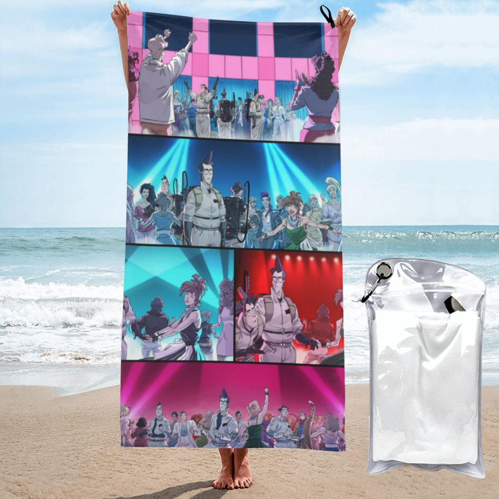 Real Ghostbusters Quick Dry Bath Towel Lightweight Soft Absorbent Beach ...