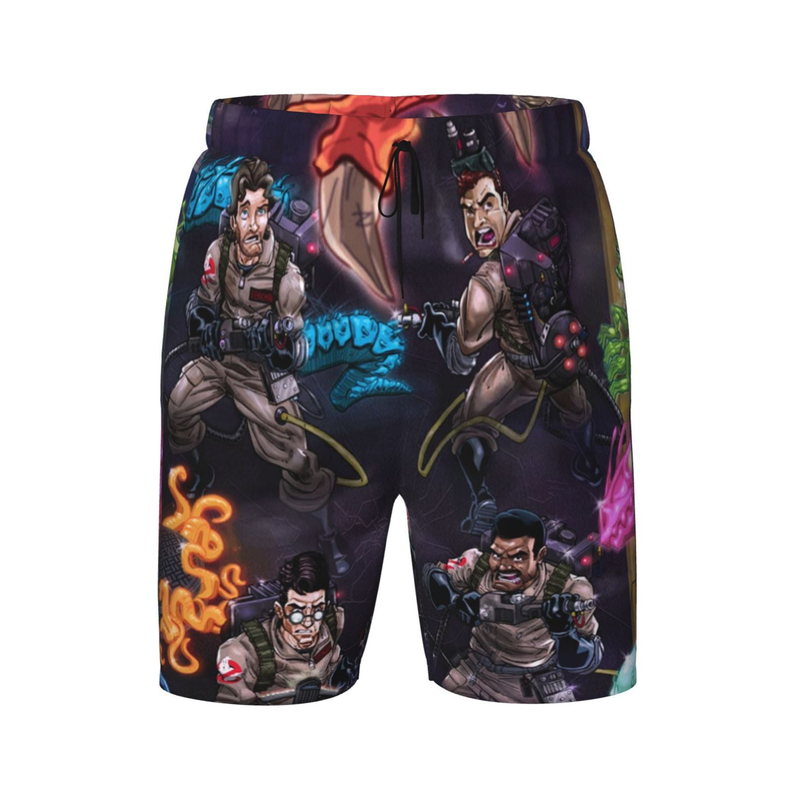Real_Ghostbusters Teen Swim Trunks Summer Beach Board Shorts Quick Dry ...