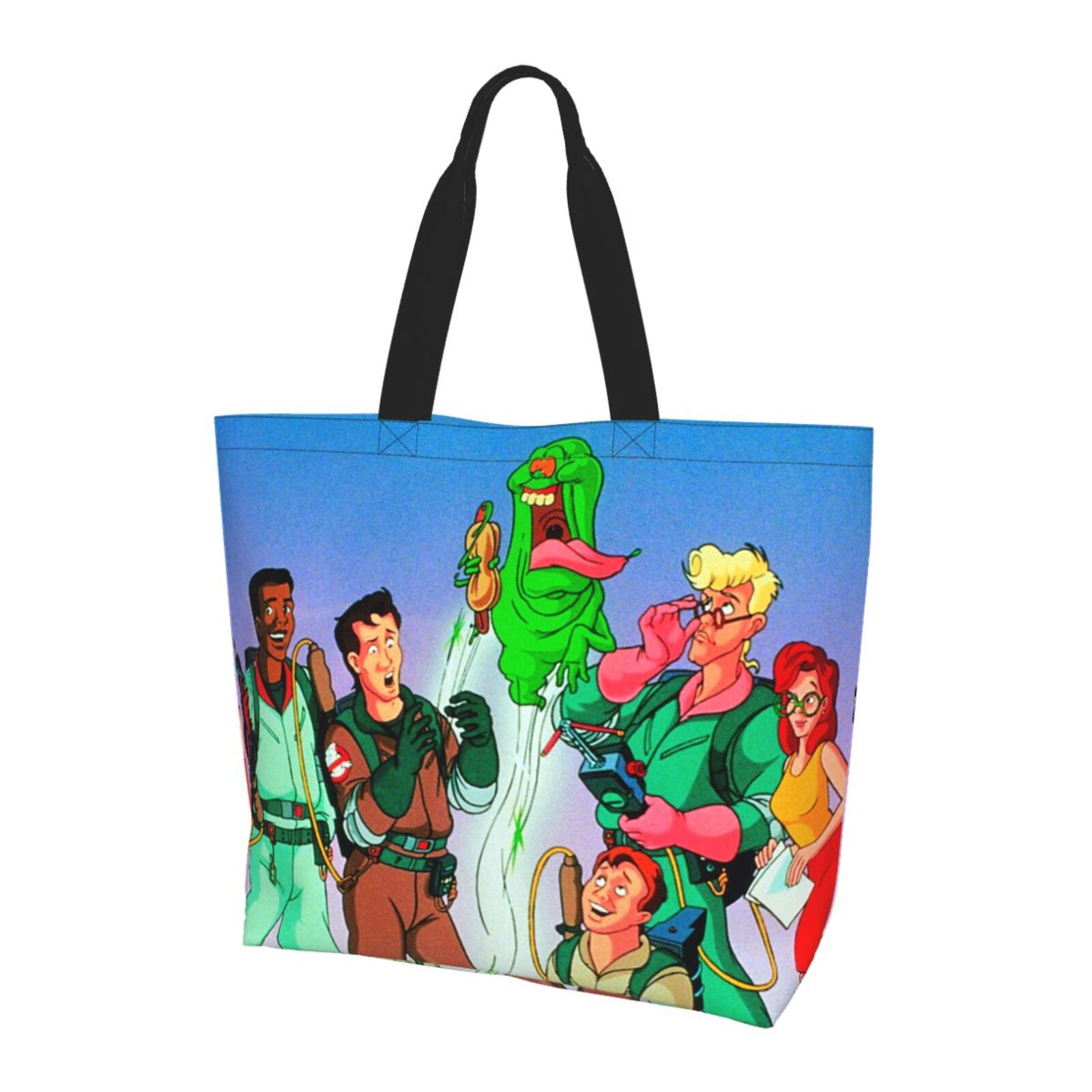 Real Ghostbusters Tote Bags Reusable Women Shoulder Bag Grocery Bag ...