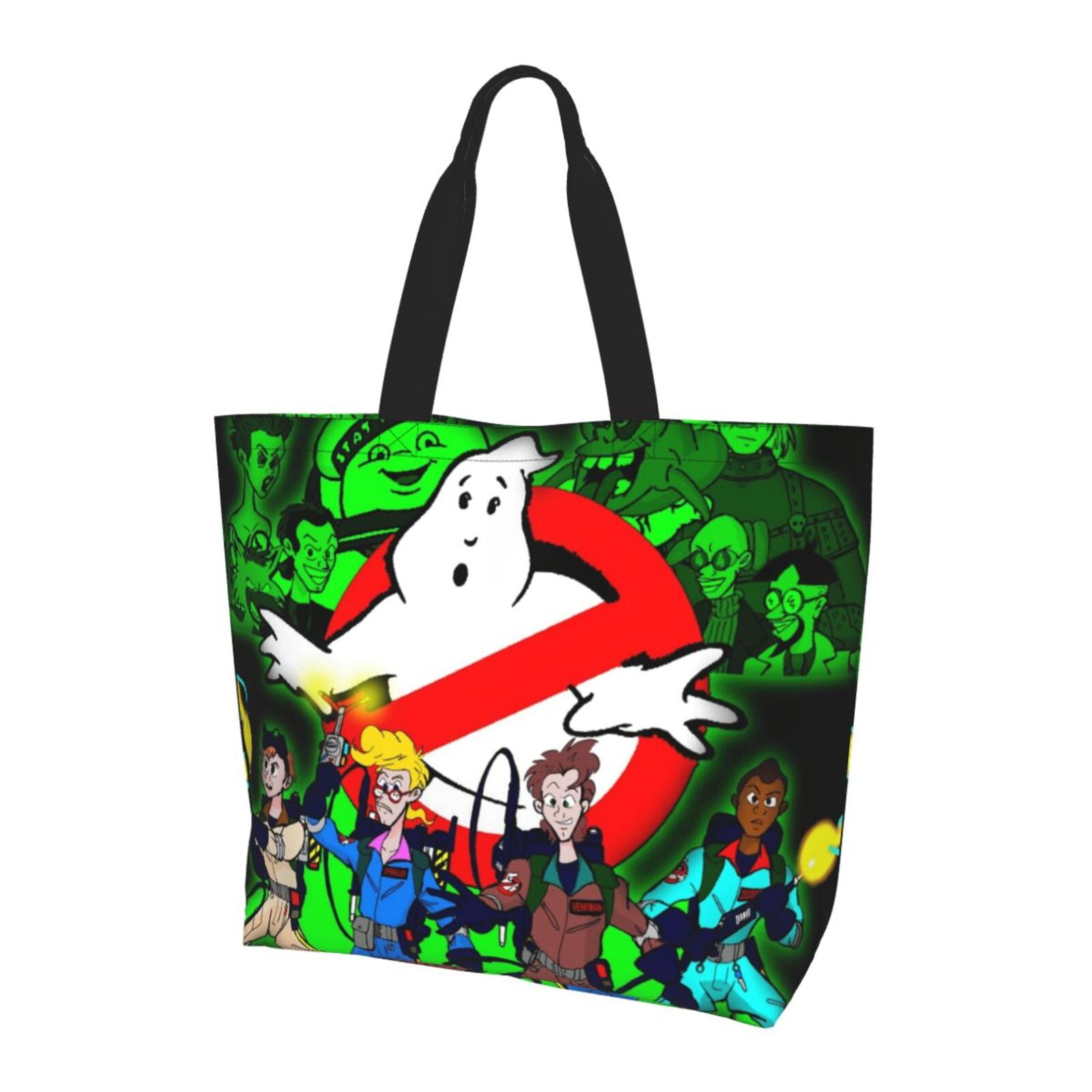 Real Ghostbusters Tote Bags Reusable Women Shoulder Bag Grocery Bag ...