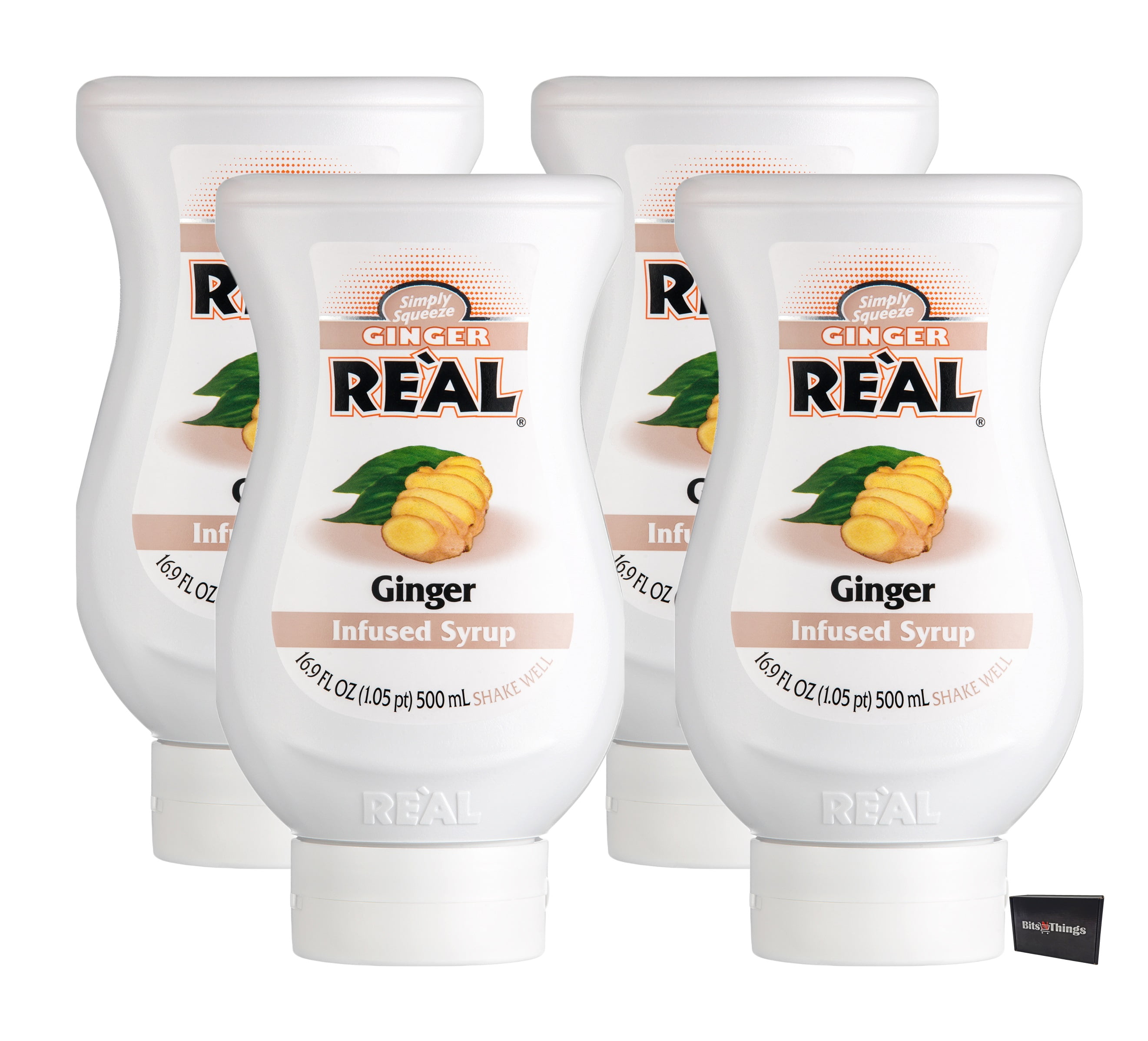 Real Ginger Puree Infused Syrup | Desserts, Cocktails, Drinks | 16.9 oz ...