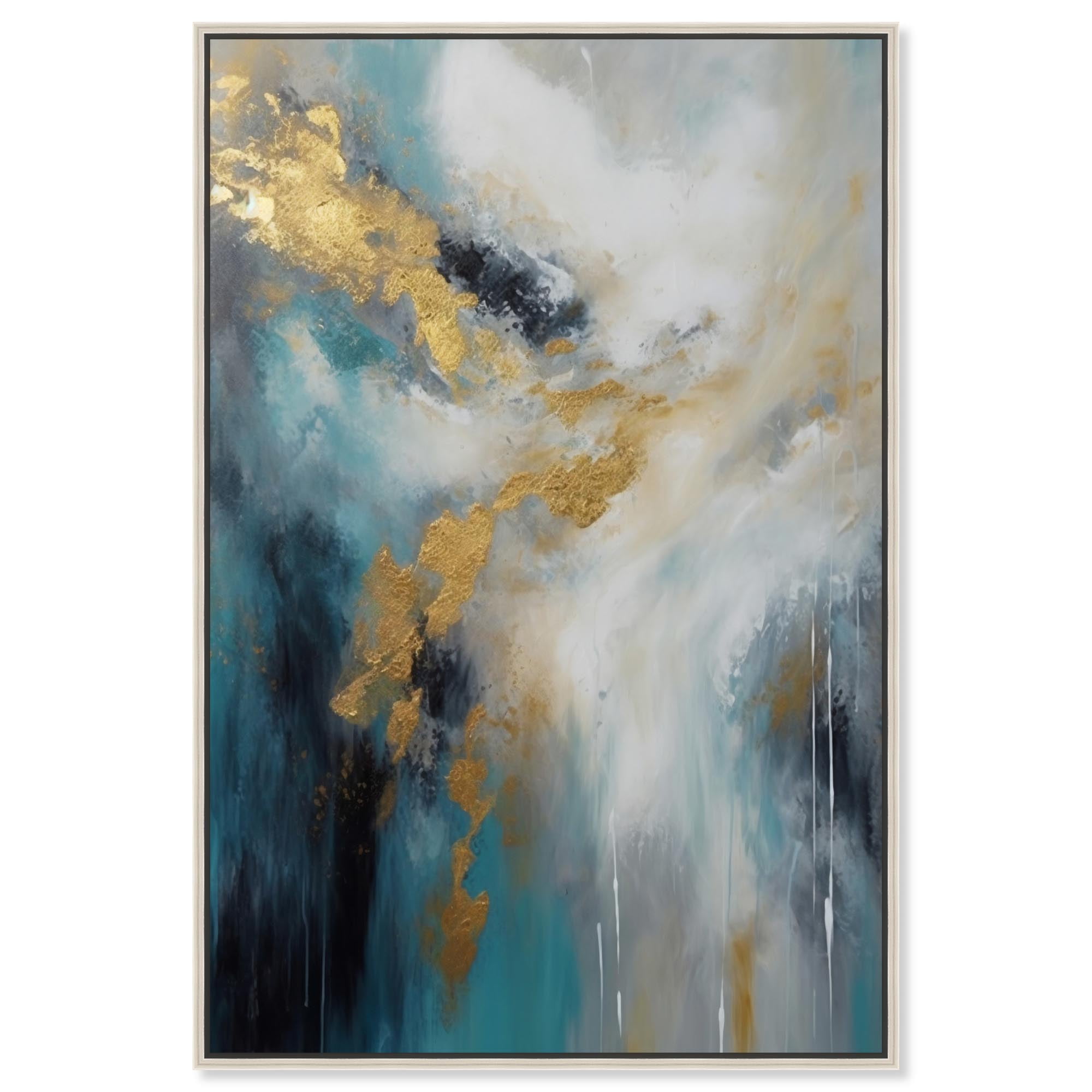 Real Glam Clouds Canvas Timeless Abstract Wall Art by Art Remedy ...