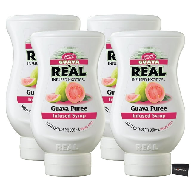 Real Guava Puree Infused Syrup | Desserts, Cocktails, Drinks | 16.9 oz ...