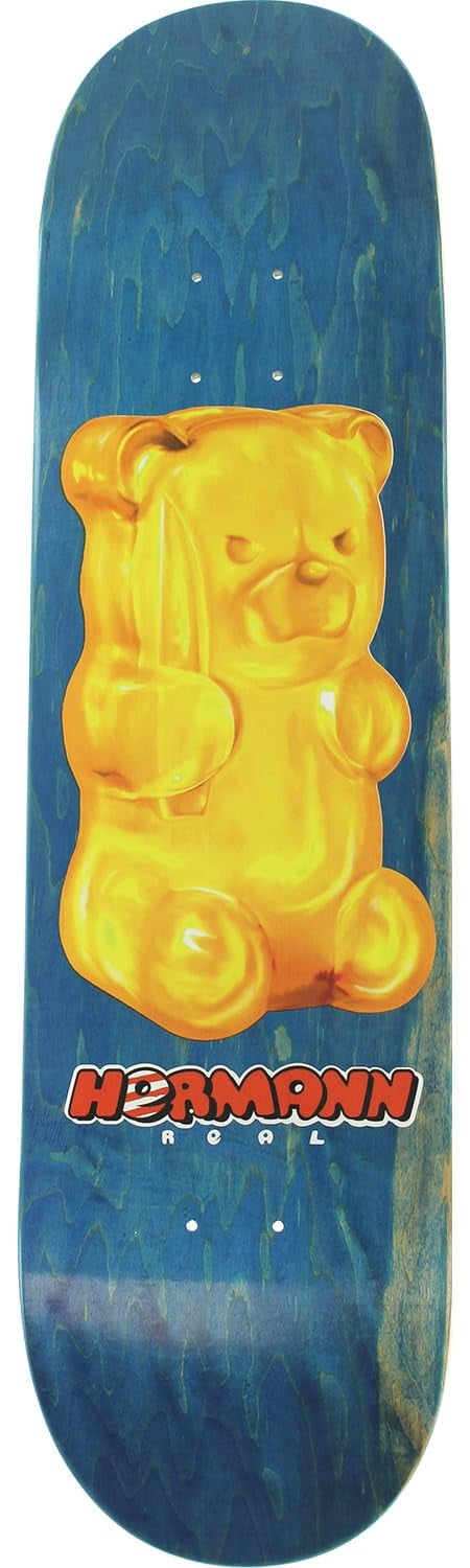 Real Hermann Fun Bear Deck 8.25 - Assembled AS Complete Skateboard ...