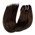 Real Human Hair Invisible Straight Seamless Clip On Hair Extensions ...