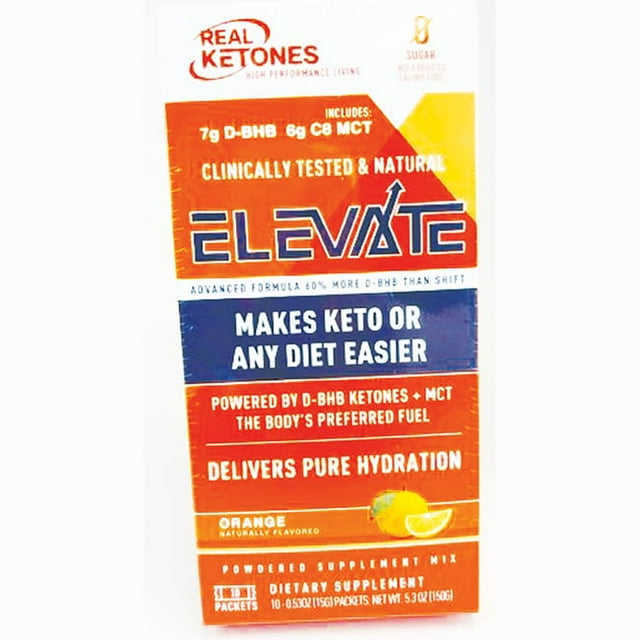 Real Ketones Prime D + Daily Ketone Drink Supplement Powder, Orange ...
