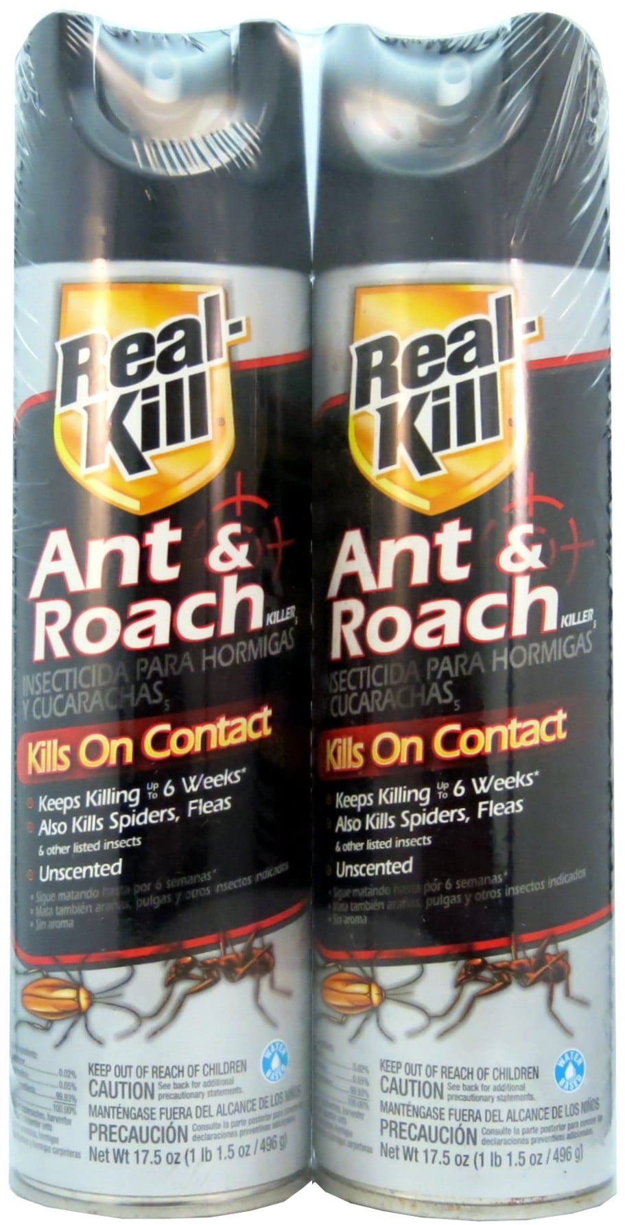 Real Kill Indoor & Outdoor Ant & Roach Killer, 17.5 Oz, 2 Pack, No ...
