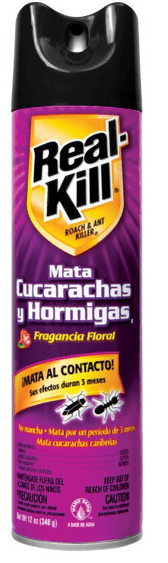 Real Kill Ant and Roach Insect Killer Floral 12 oz Spray Insecticide ...