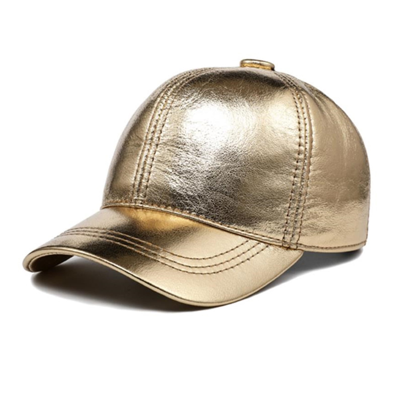 Real Leather Baseball Caps White Black Mens Hats And Caps Genuine ...