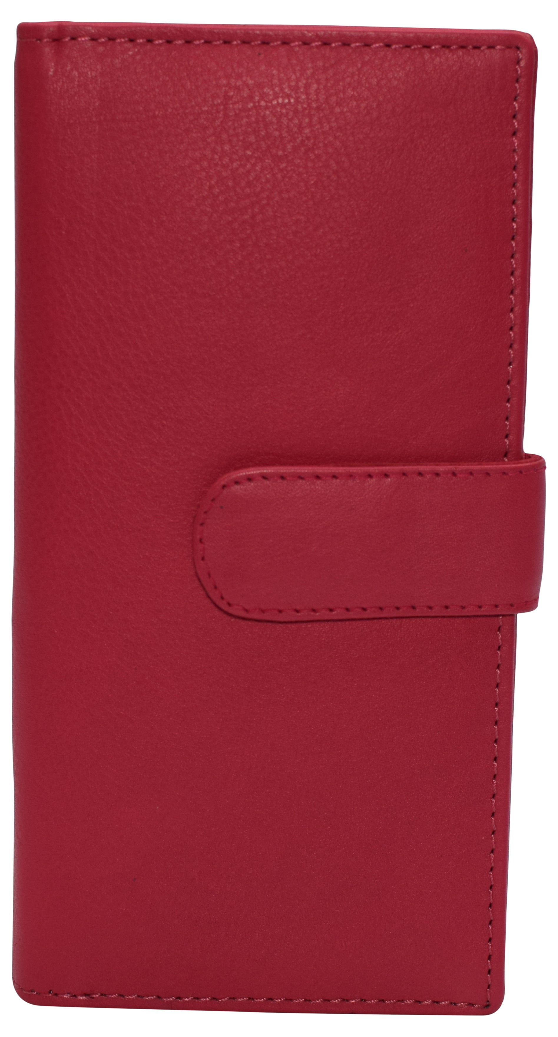 Real Leather Checkbook Cover RFID Wallets For Women Duplicate Check ...