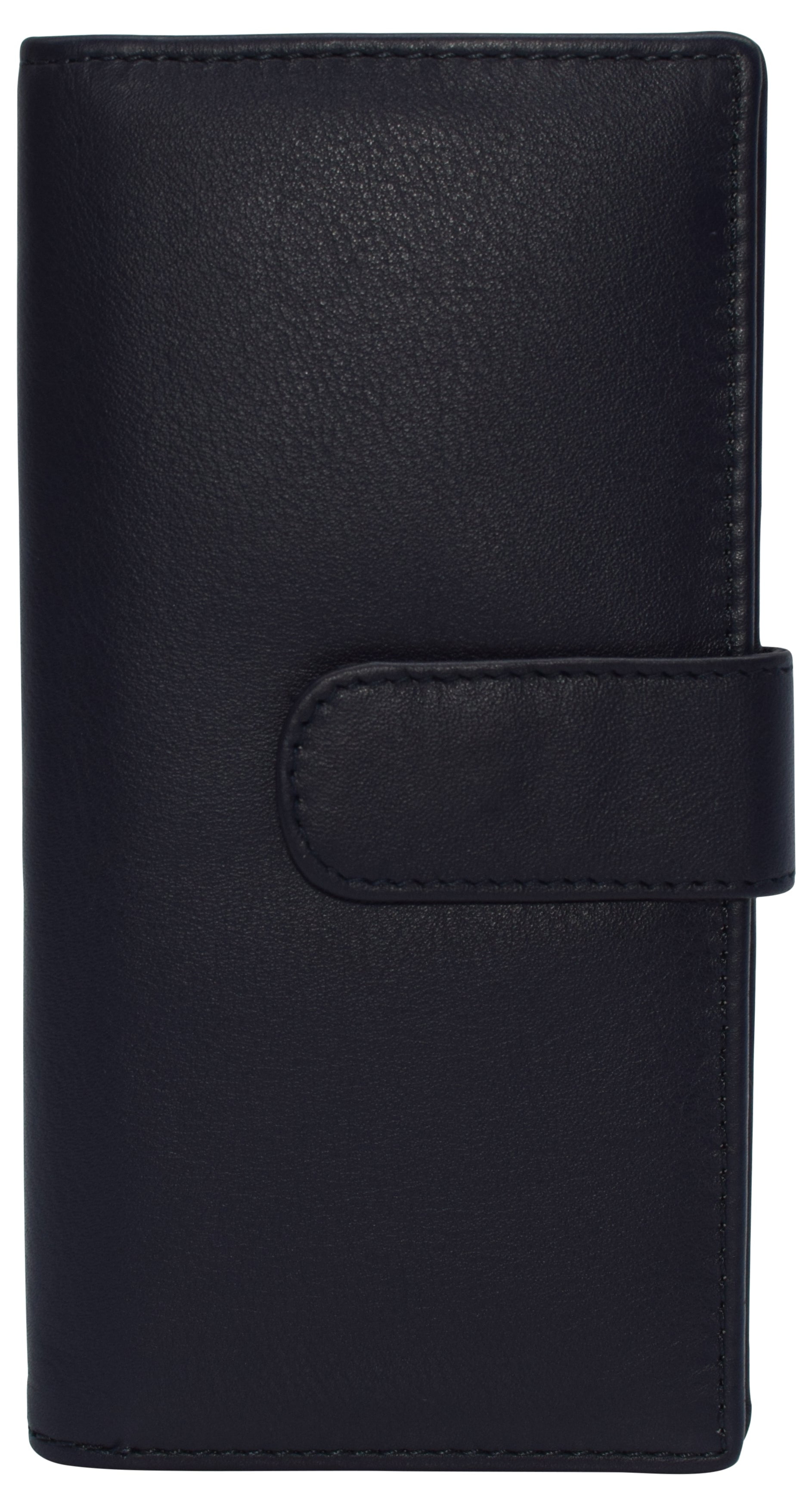 Real Leather Checkbook Cover RFID Wallets For Women Duplicate Check ...