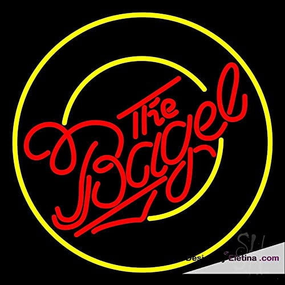 Real Led Neon Light Sign Pink Bagel Led Handmade Led Tube For Man Cave ...