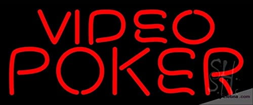 Real Led Neon Light Sign Red Video Poker Led Handmade Led Tube For Man ...