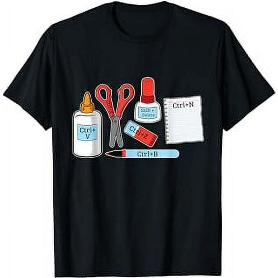 Real Life Computer Keyboard Shortcut Keys Geeky Fun T-Shirt - Walmart.com