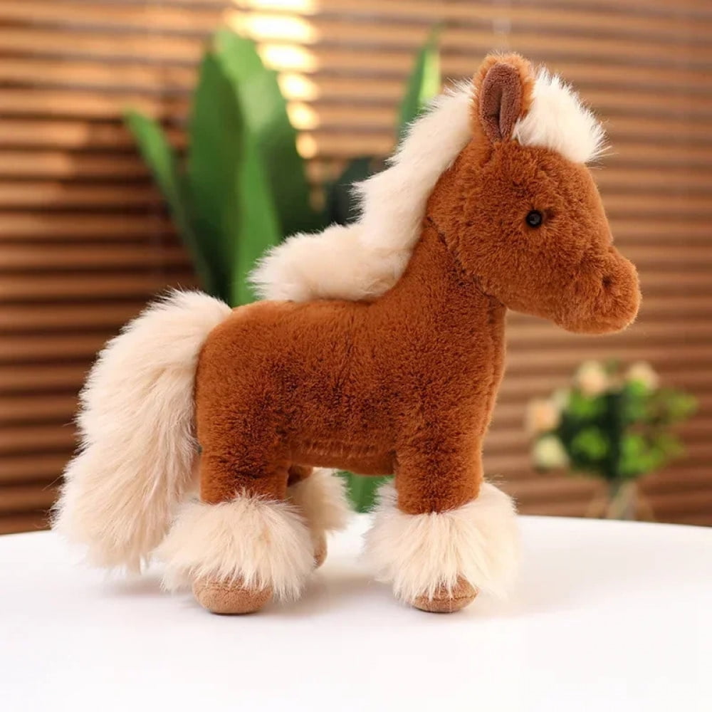 Real Life Horse Plush Dolls Stuffed Animal High Quality Super Realistic ...