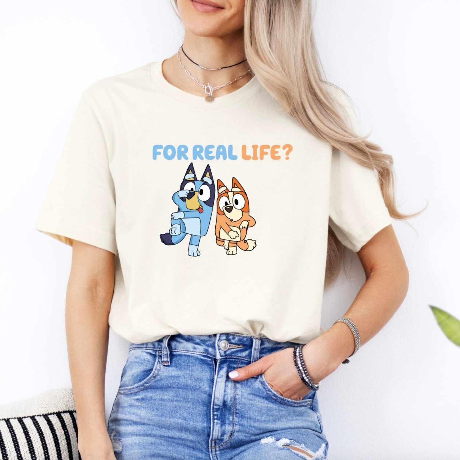 For Real Life Shirt Blue Shirt Friends Shirt Blue Birthday Party Shirt ...