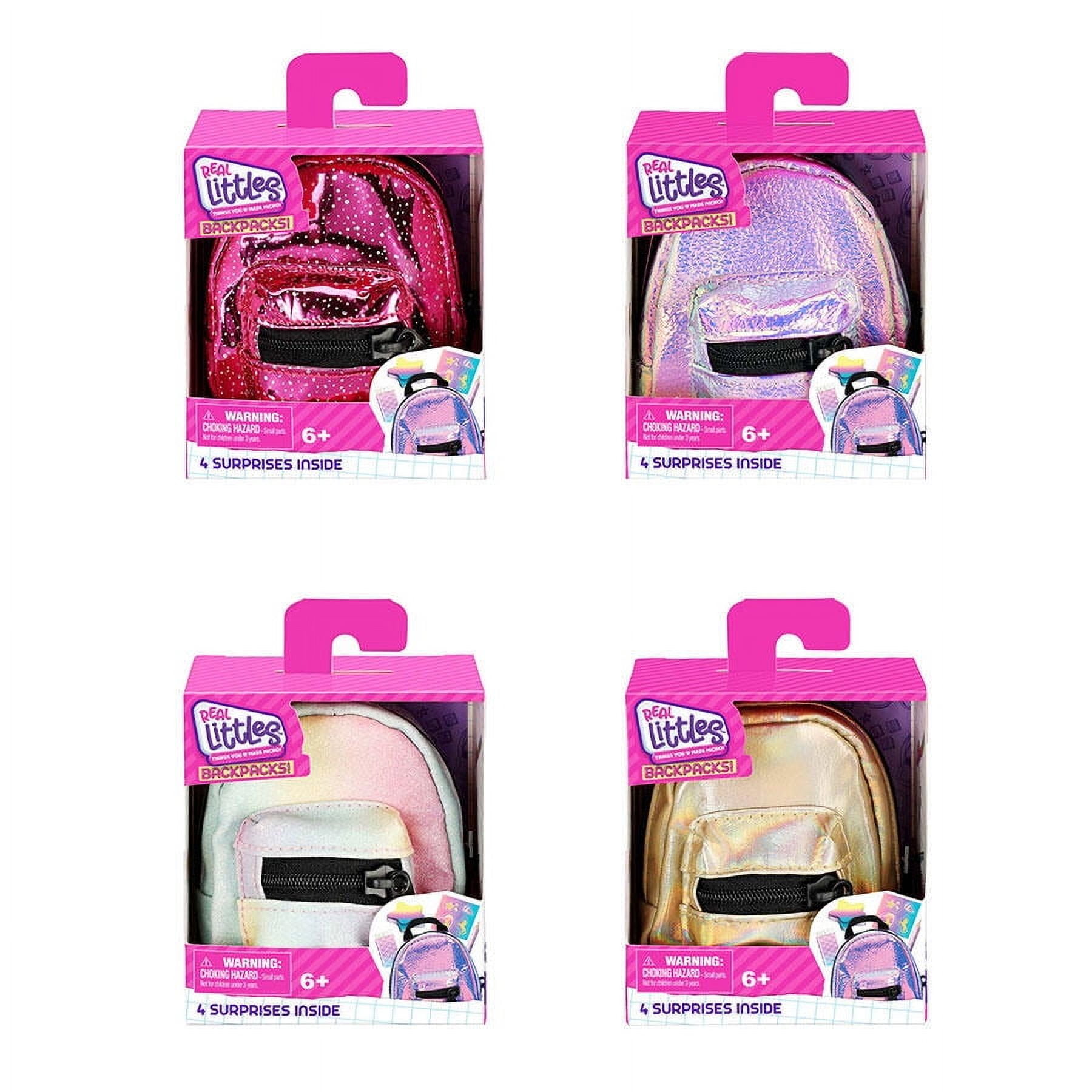 Real Littles Micro Backpack - 2 Pack with 8 Stationary Surprises Inside ...