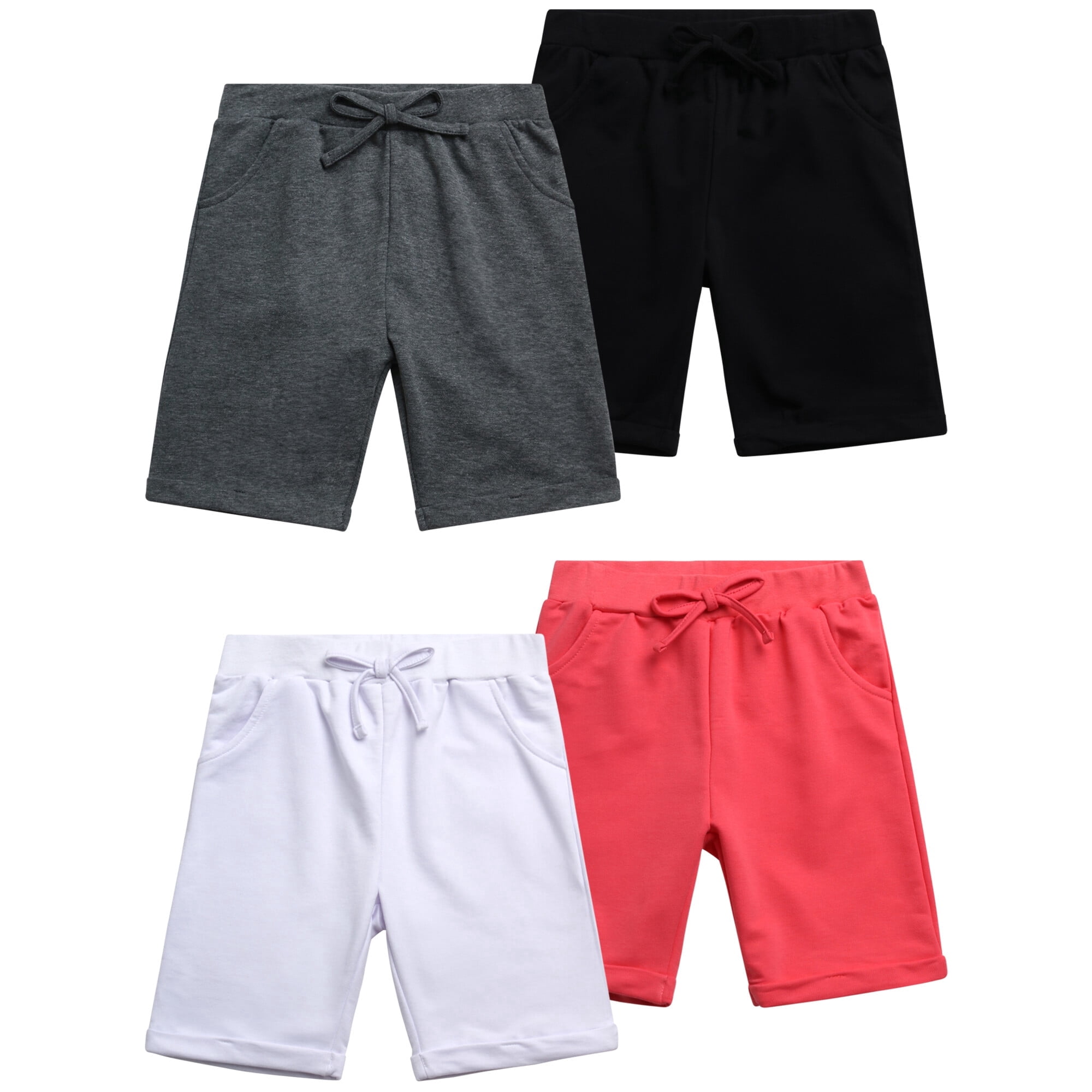 Real Love Girls Active Shorts Lightweight French Terry Bermuda Shorts ...