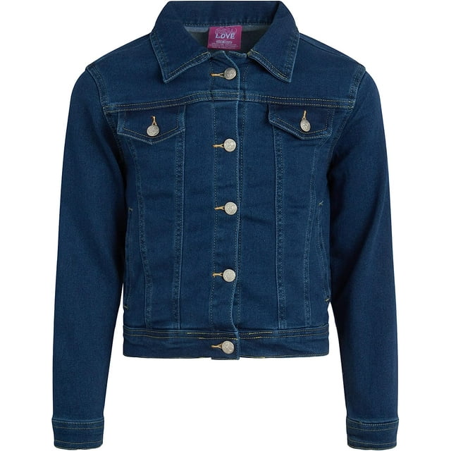 Real Love Little Kids' Denim Jacket - Soft Stretch Jean for Girls (Size ...