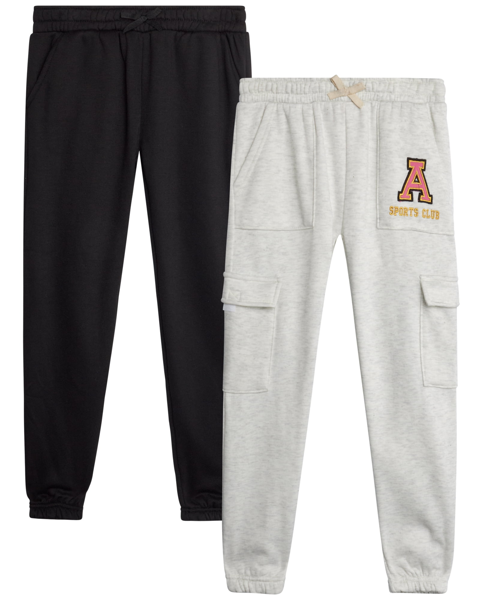 Real Love Girls' Sweatpants - 2 Pack Soft Fleece Casual Jogger and ...
