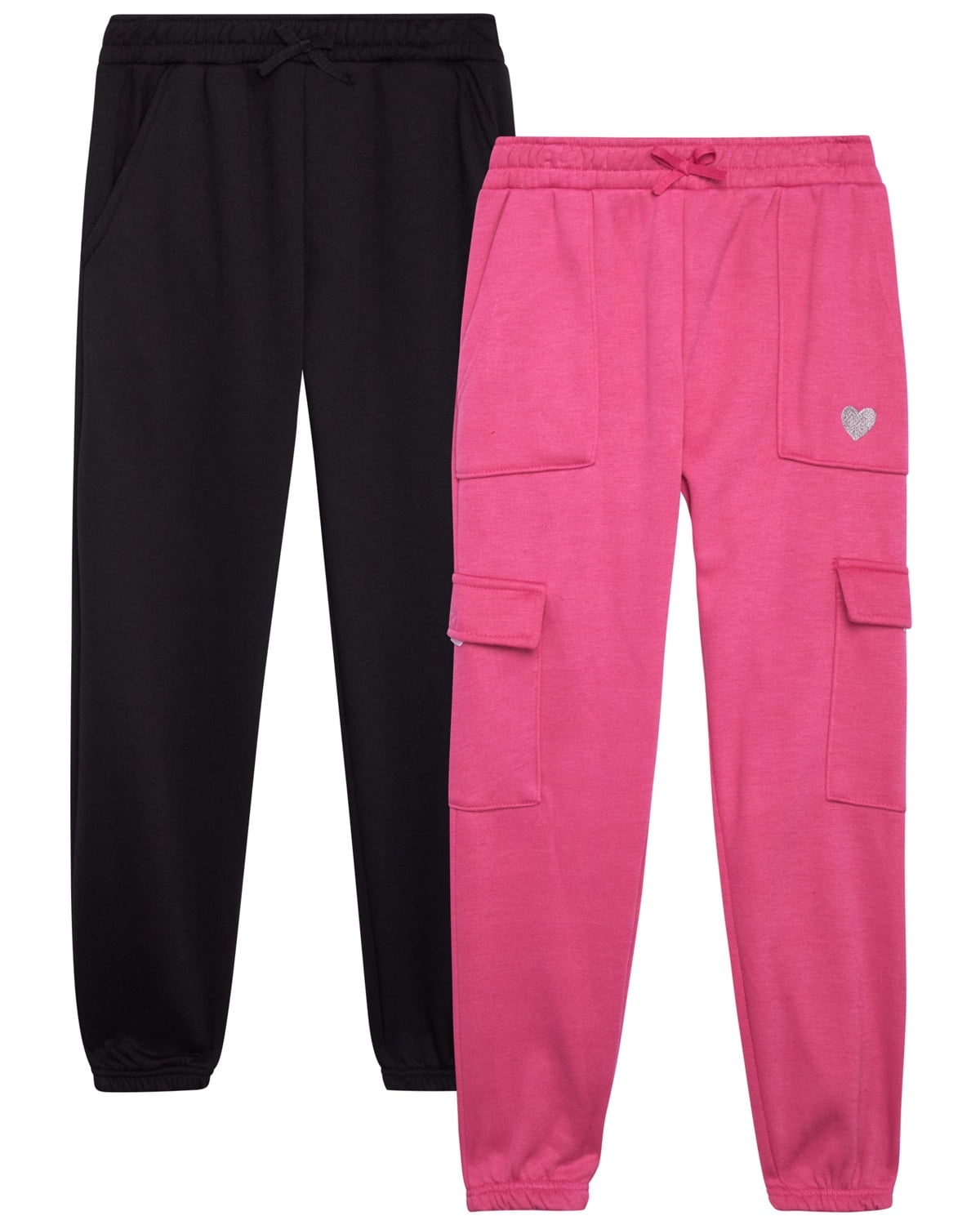 Real Love Girls' Sweatpants - 2 Pack Soft Fleece Casual Jogger and ...