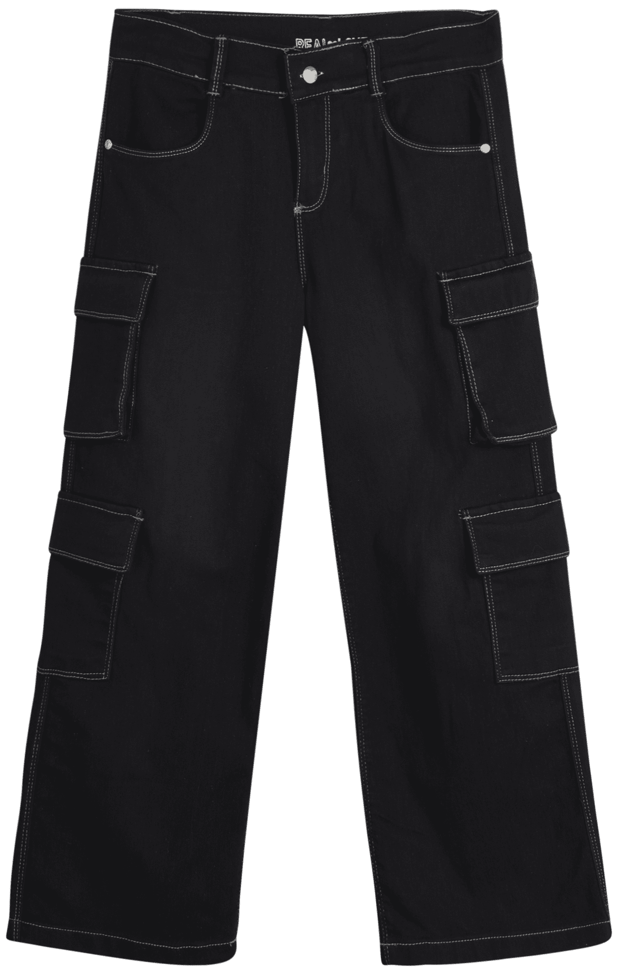 Real Love Girls's Jeans - Wide Leg Flare Cargo Jeans - Boot Cut Bell ...