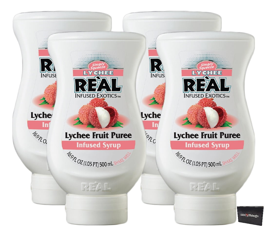 Real Lychee Puree Infused Syrup | Desserts, Cocktails, Drinks | 16.9 oz ...