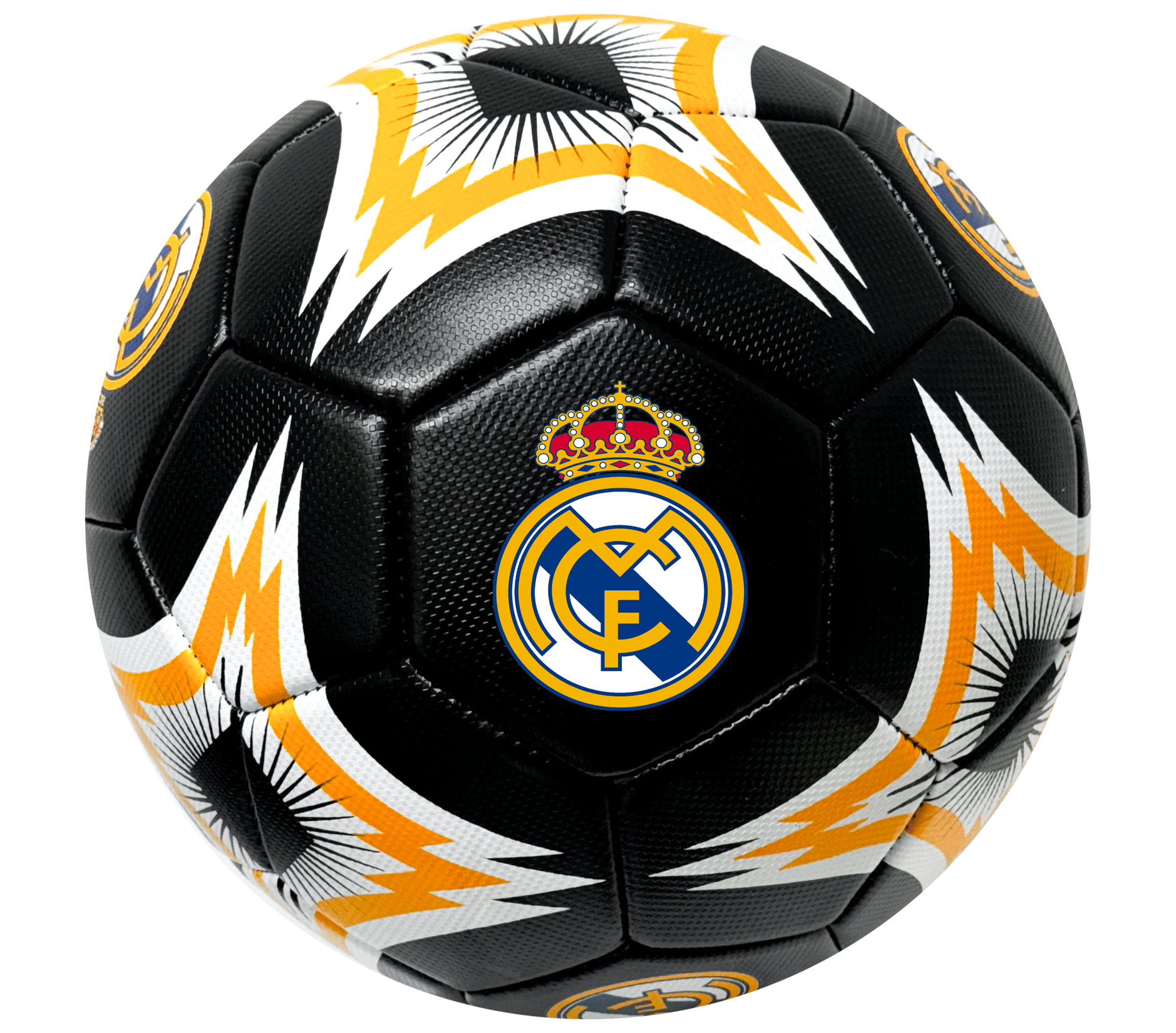 Real Madrid Soccer Ball, Size 4, Black/Gold, Official Licensed ...