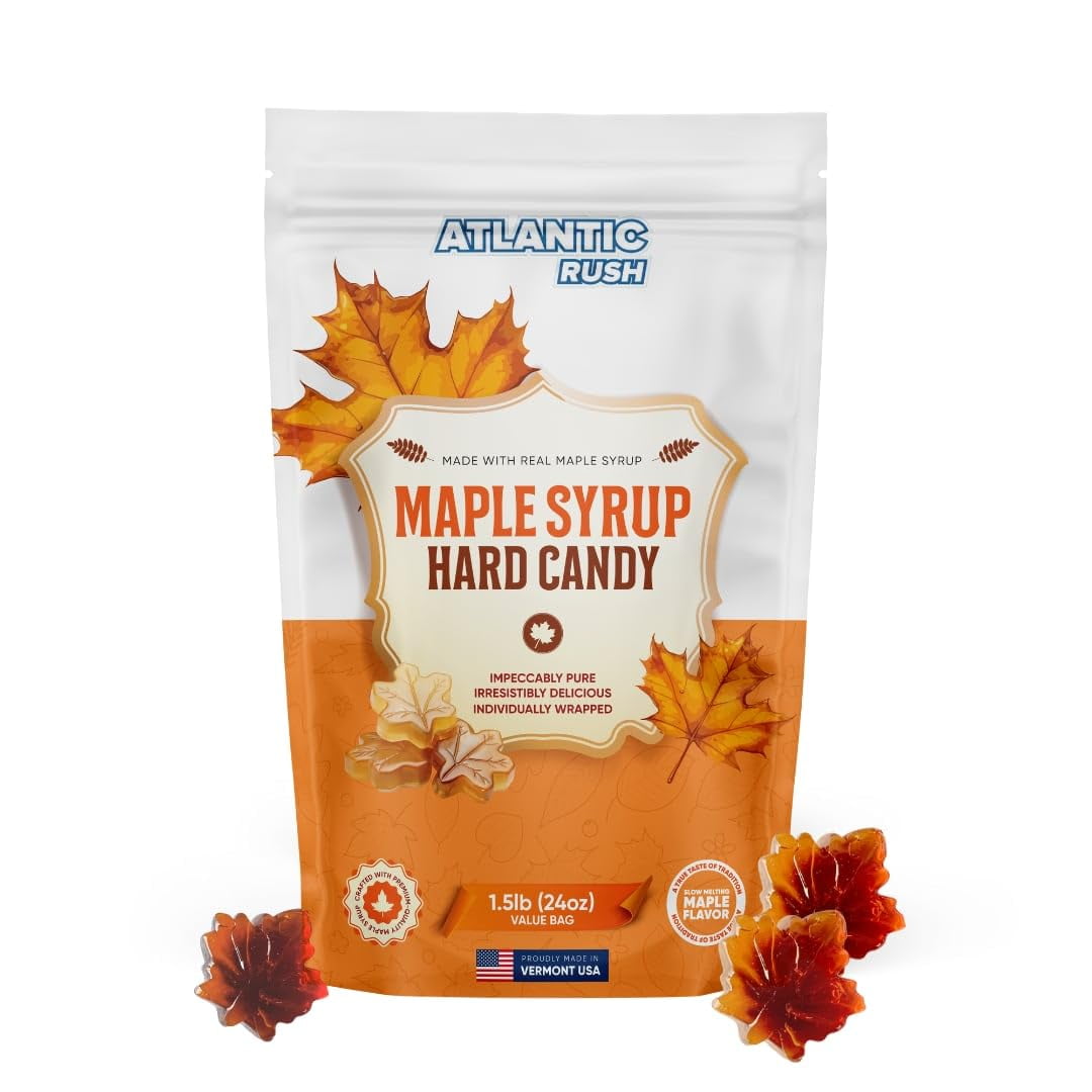 Real Maple Syrup Leaf MFF30 Candy -Maple Hard Resealable Bag Maple ...
