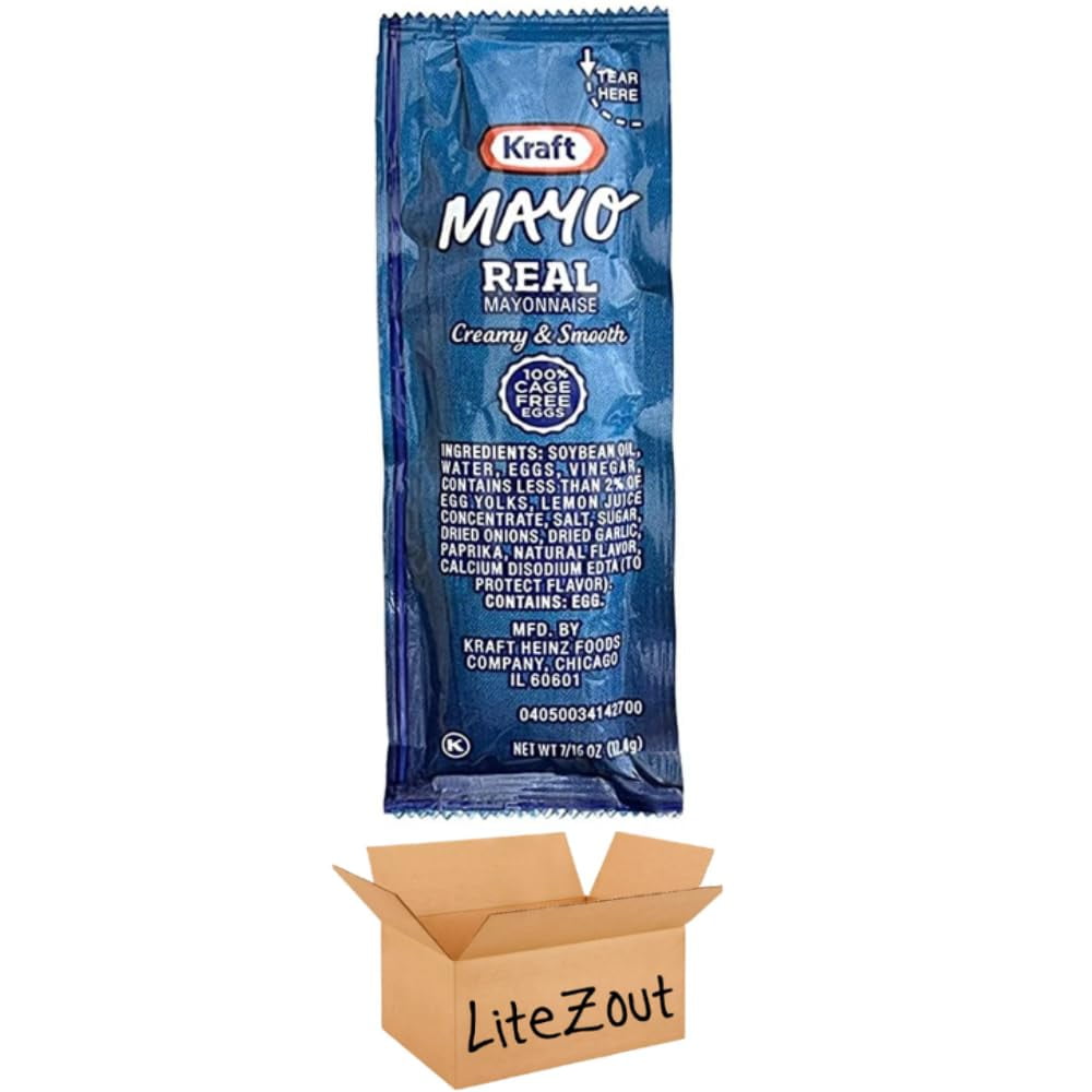 Real Mayo Condiment Packs - Single Serve Packets of Mayo 100ct, by ...