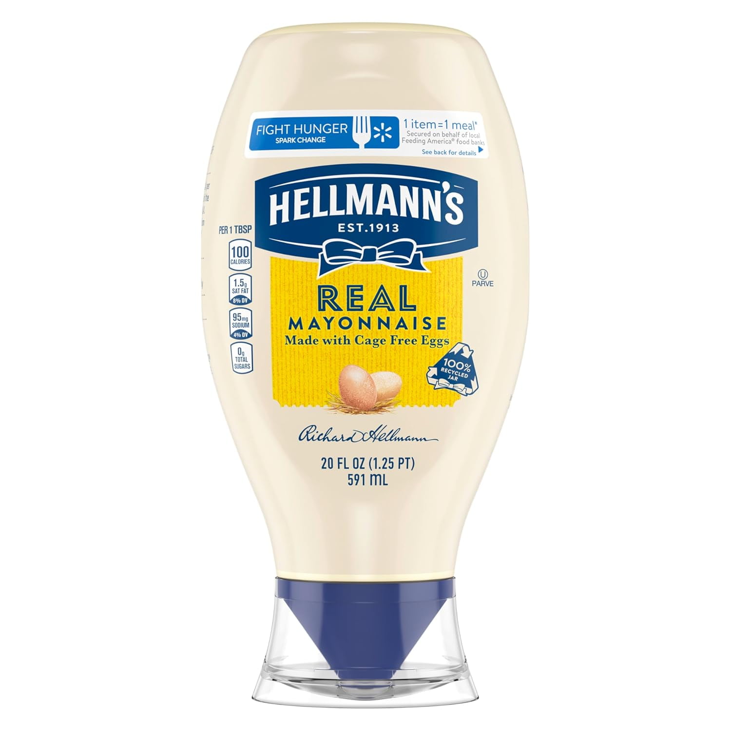Real Mayonnaise Real Mayo Squeeze Bottle For a Rich Creamy Condiment ...
