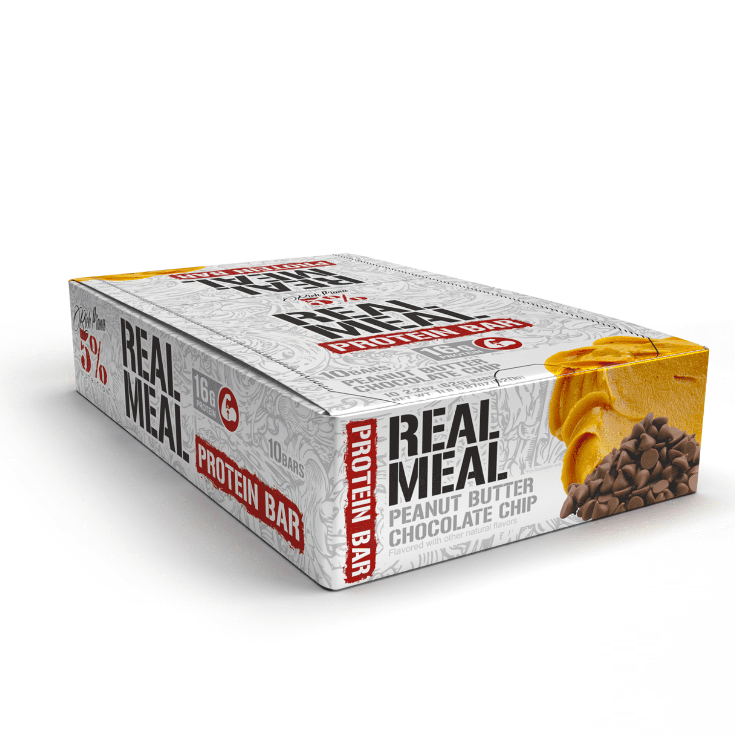 5% Nutrition Real Meal Protein Bar, 6 Whole Foods Blend, Delicious ...
