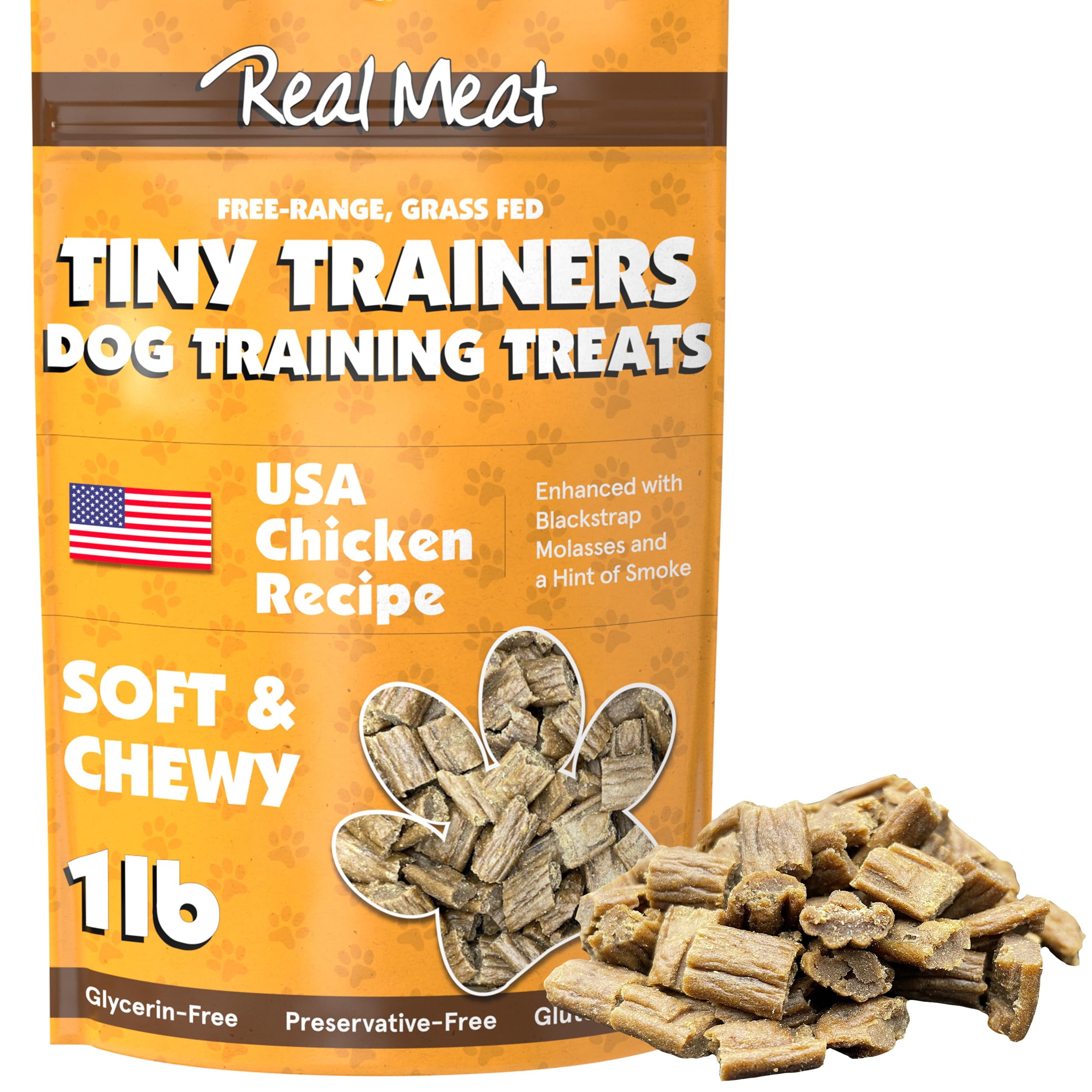 Real Meat Tiny Trainer SBF3 Bites Dog Treats - 1lb Soft & Chewy Air ...