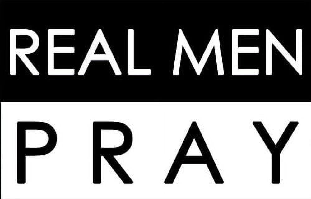 Real Men Pray Bumper 3M Reflective sticker| Christian Man Decal ...