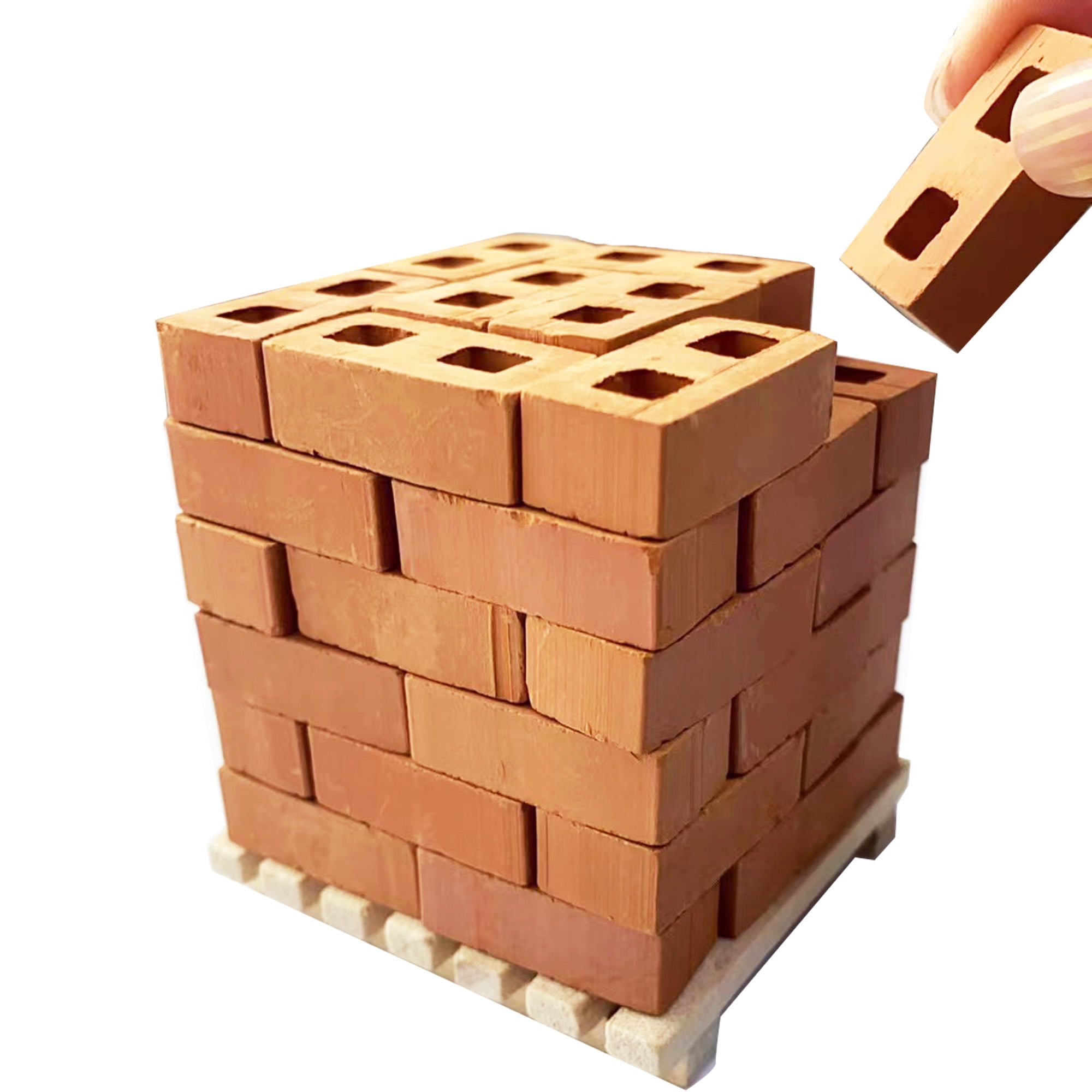 Real Mini Bricks, 1/12 Scale（Red+48 Pack） - Walmart.com