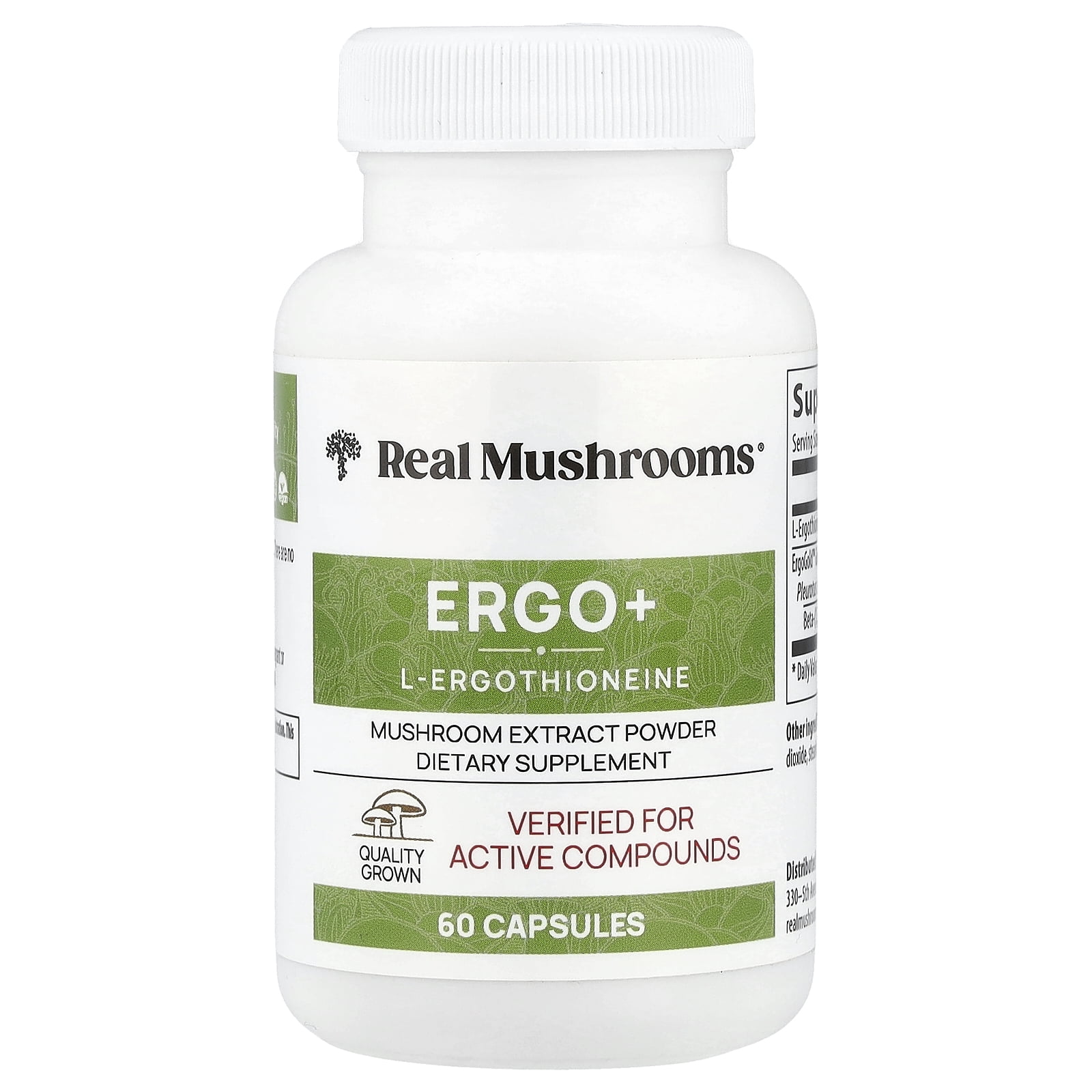 Real Mushrooms Complex Health Blend: L-Ergothioneine Supplement with ...