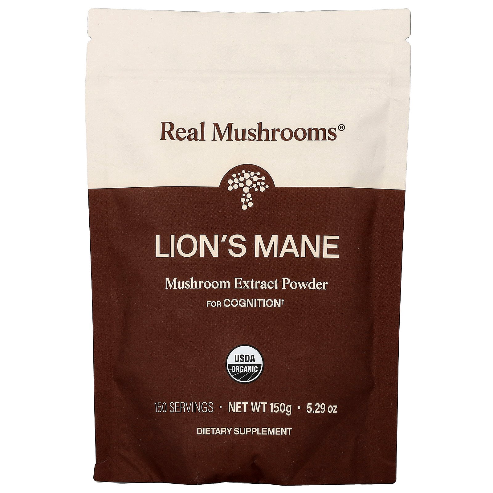 Real Mushrooms Lion's Mane, Organic Mushroom Extract Powder, 5.29 oz ...