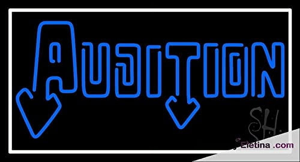 Real Neon Led Tubes Blue Audition With Border Led Sign Handmade Lamp ...