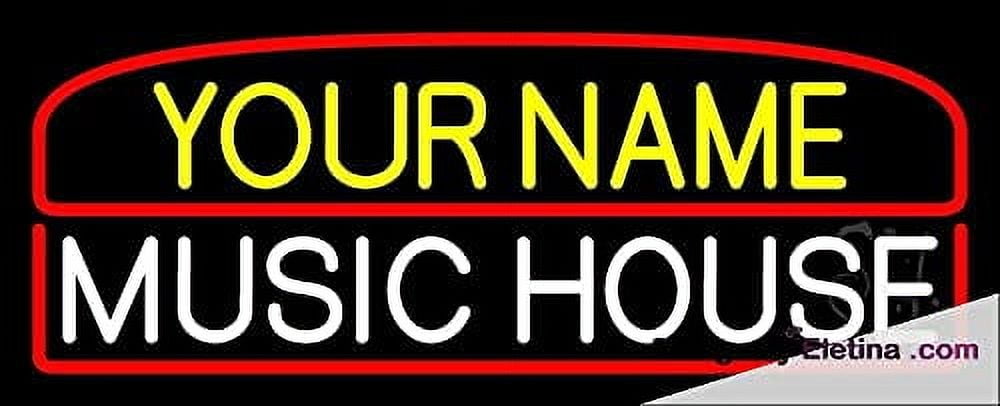 Real Neon Led Tubes Custom Music House White Led Sign Handmade Lamp ...