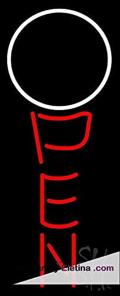 Real Neon Led Tubes Open Like A Golf Tee In Red Led Sign Handmade Lamp ...