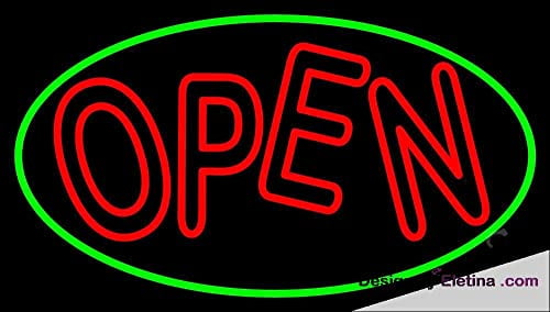 Real Neon Led Tubes Red Double Stroke Open Led Sign Handmade Lamp Neon ...