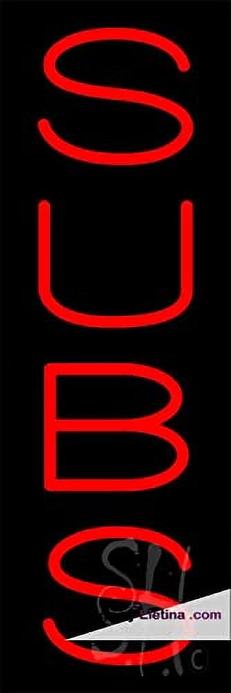 Real Neon Led Tubes Vertical Red Subs Led Sign Handmade Lamp Neon Signs ...
