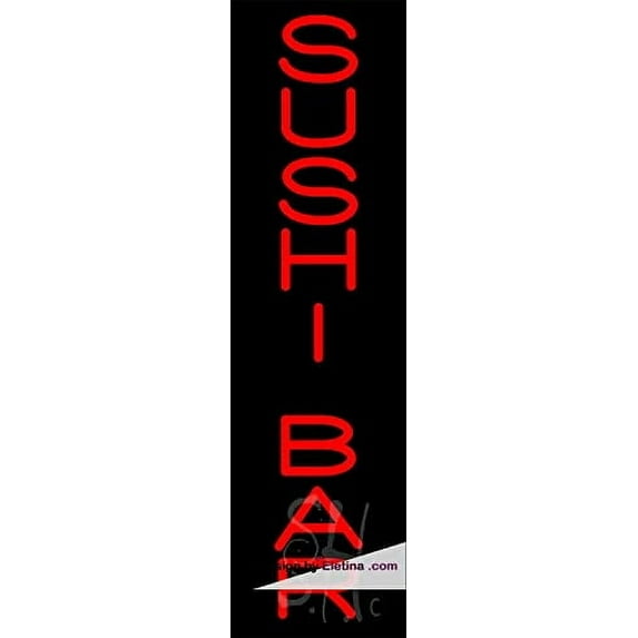 Real Neon Led Tubes Vertical Red Sushi Bar Led Sign Handmade Lamp Neon ...