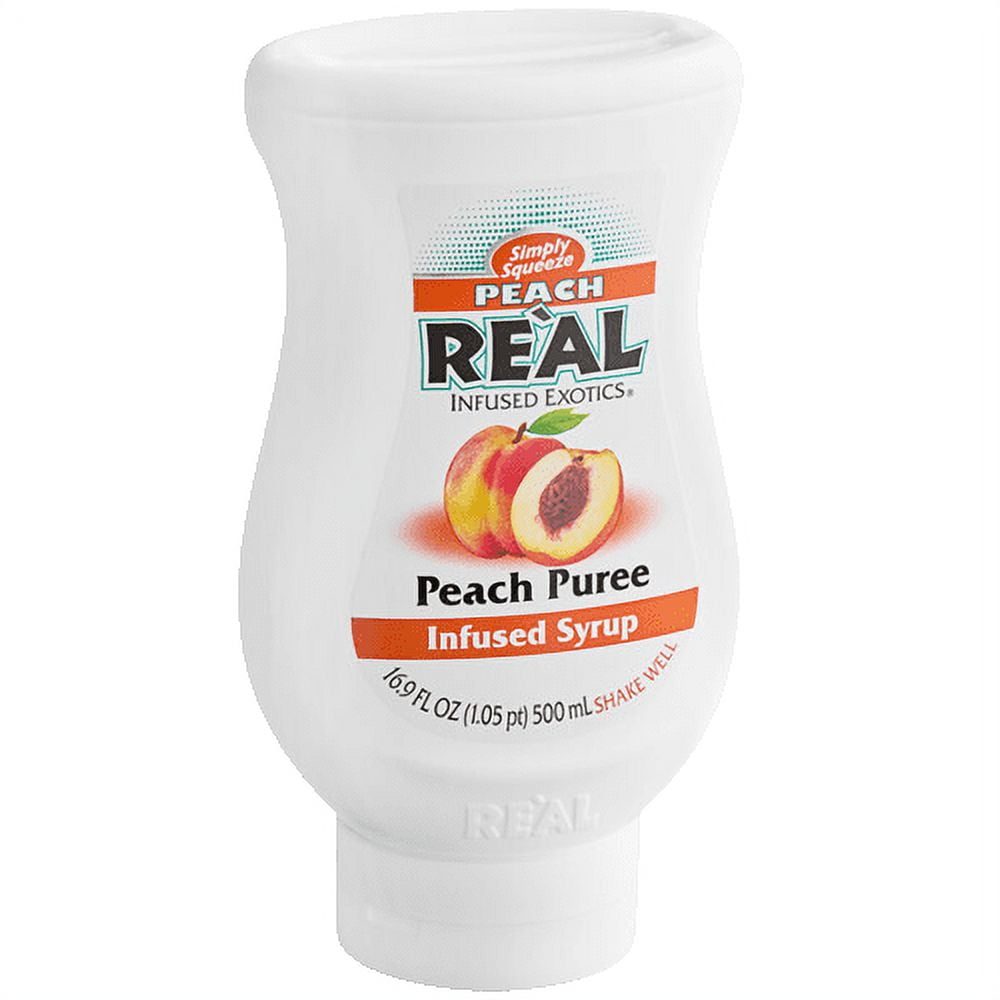 Real Peach Puree Infused Syrup - 16.9 fl. oz. for Delicious Flavor in ...