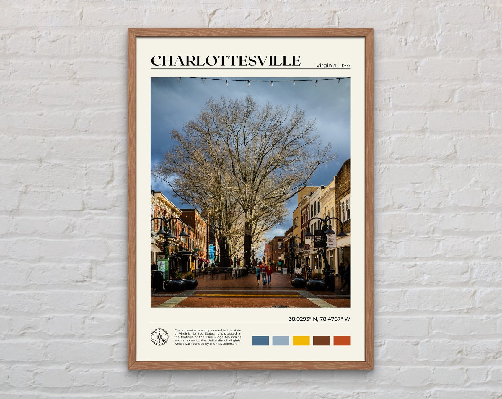 Real Photo Charlottesville Print Charlottesville Wall Art ...
