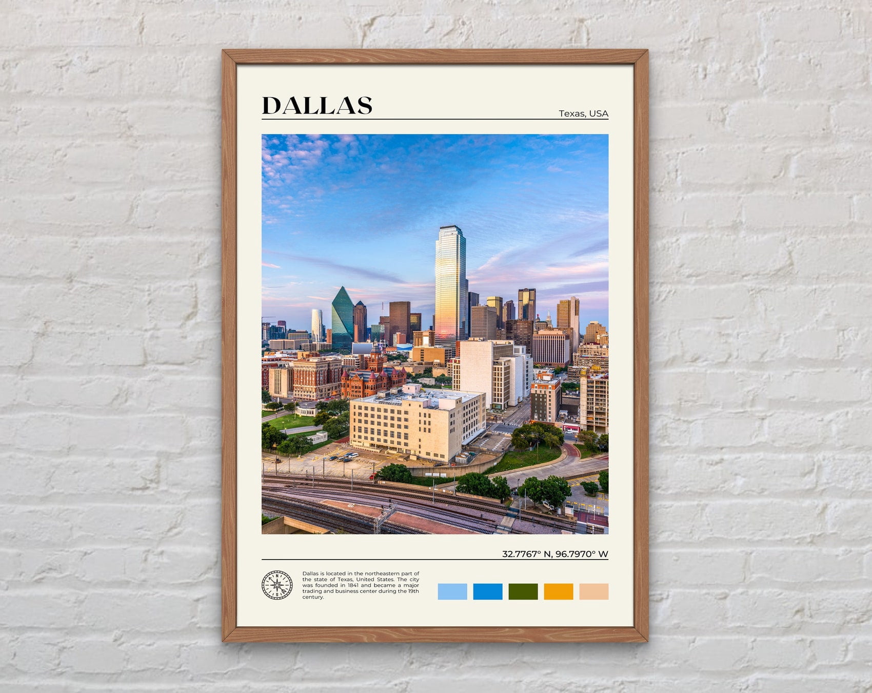Real Photo, Dallas Print, Dallas Wall Art, Dallas Poster, Dallas Photo ...