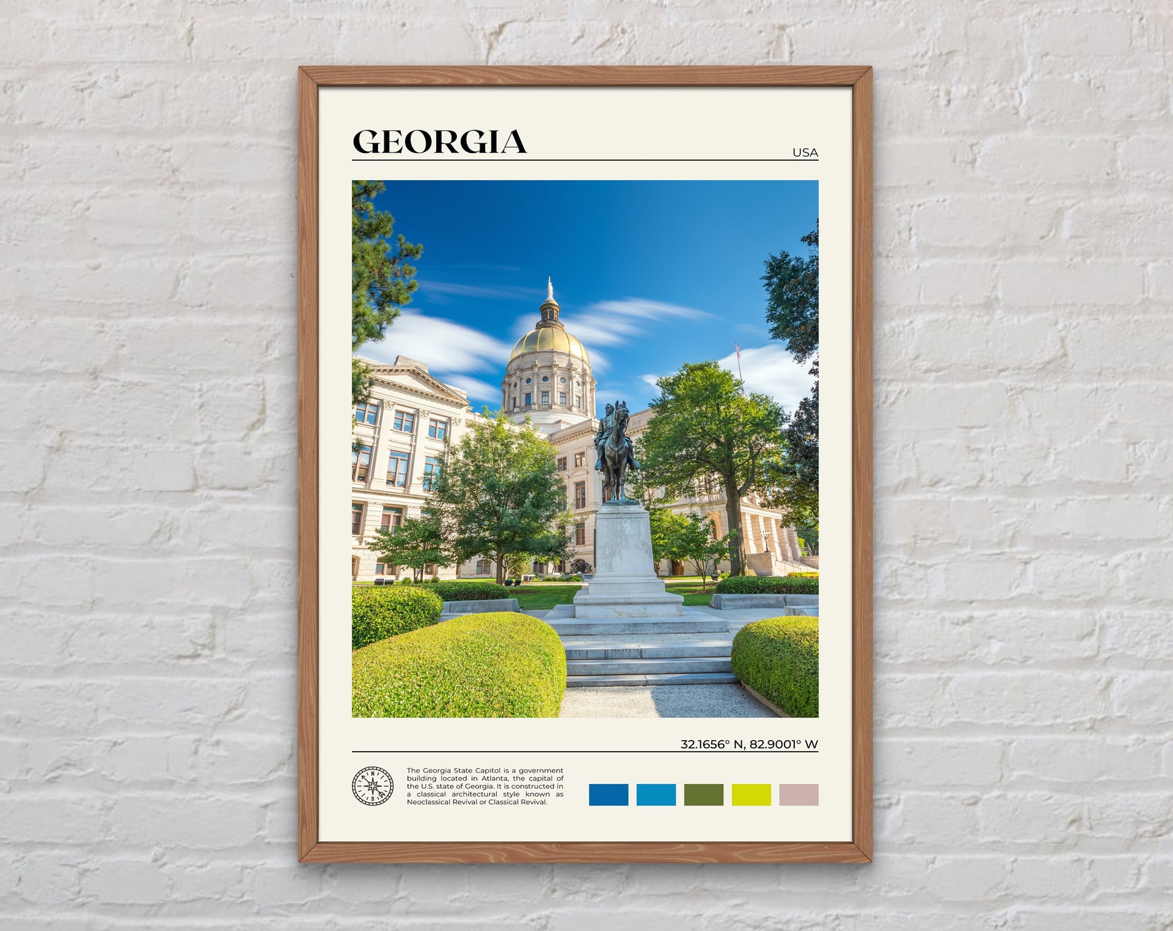 Real Photo, Georgia Print, Georgia Wall Art, Georgia Poster, Georgia ...