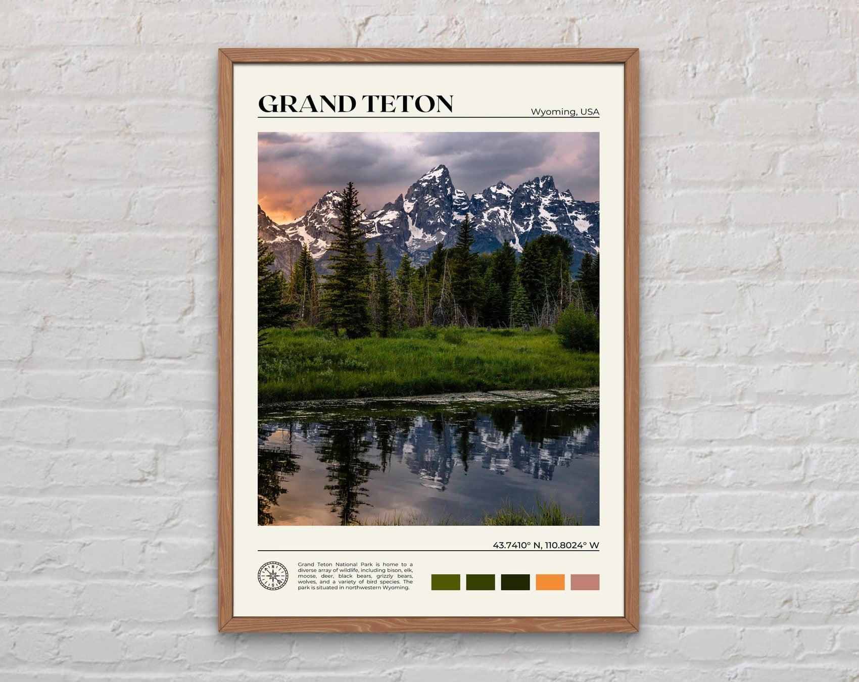 Real Photo, Grand Teton Print, Grand Teton Wall Art, Grand Teton Poster ...