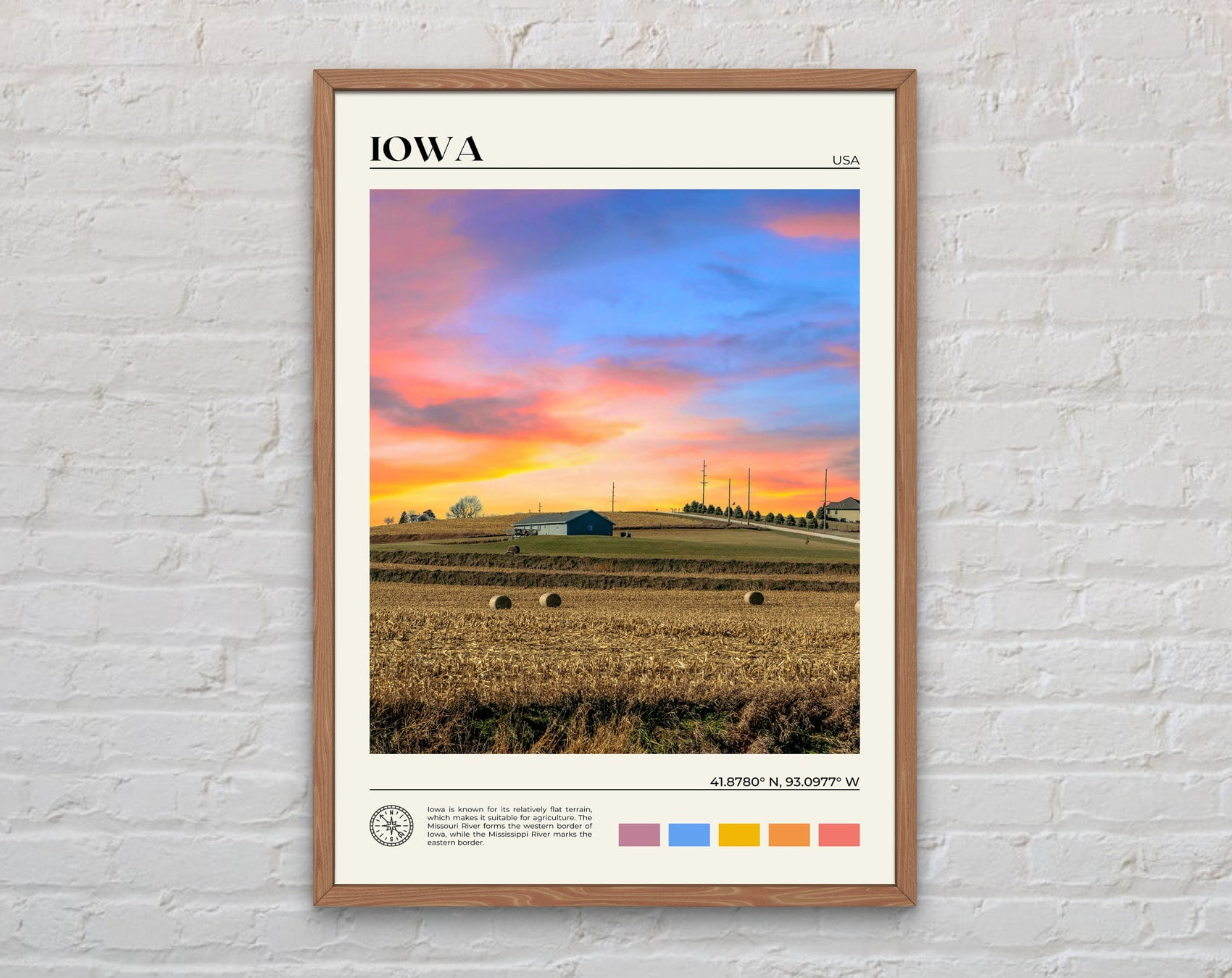 Real Photo, Iowa Print, Iowa Wall Art, Iowa Poster, Iowa Photo, Iowa ...
