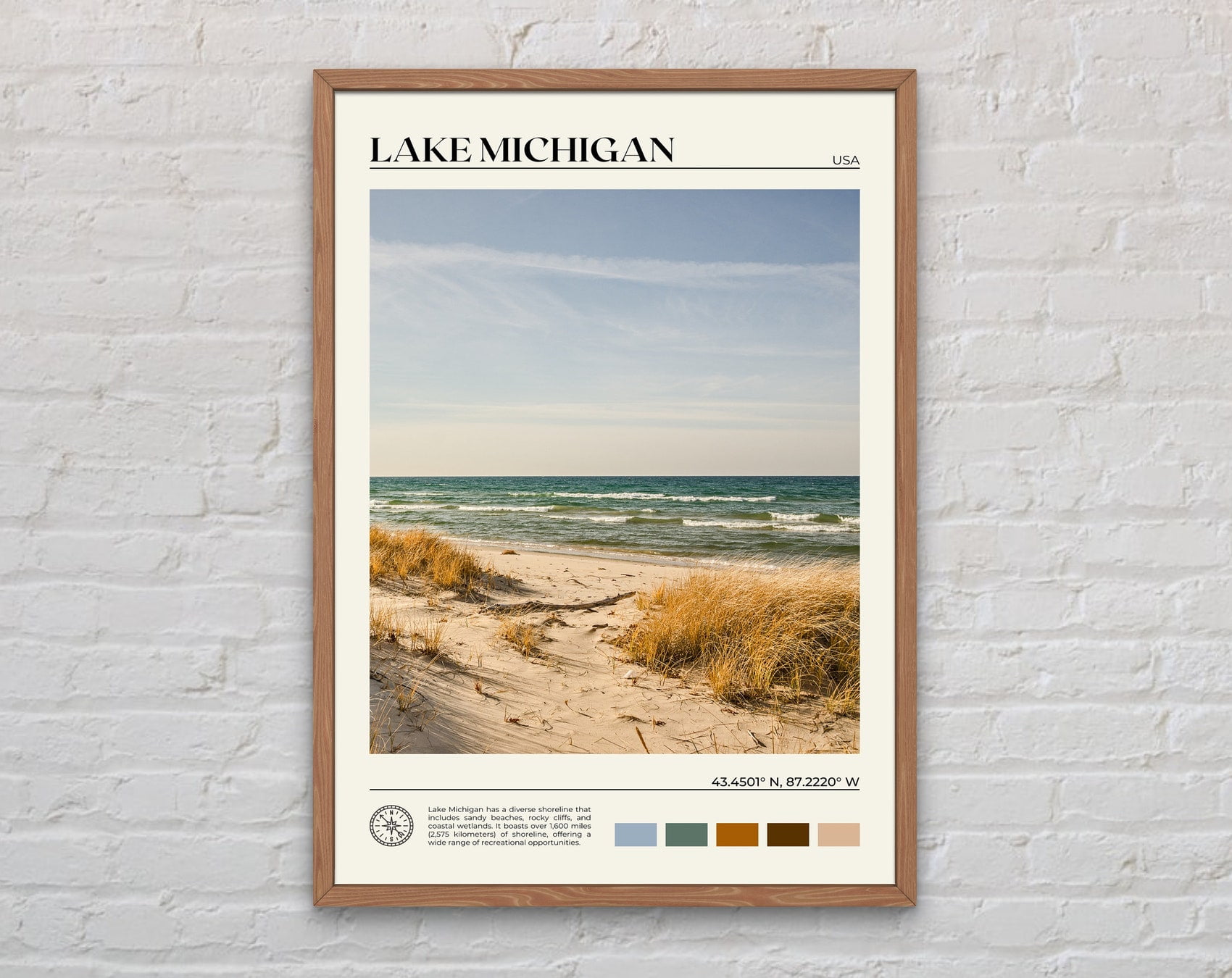 Real Photo, Lake Michigan Print, Lake Michigan Wall Art, Lake Michigan ...